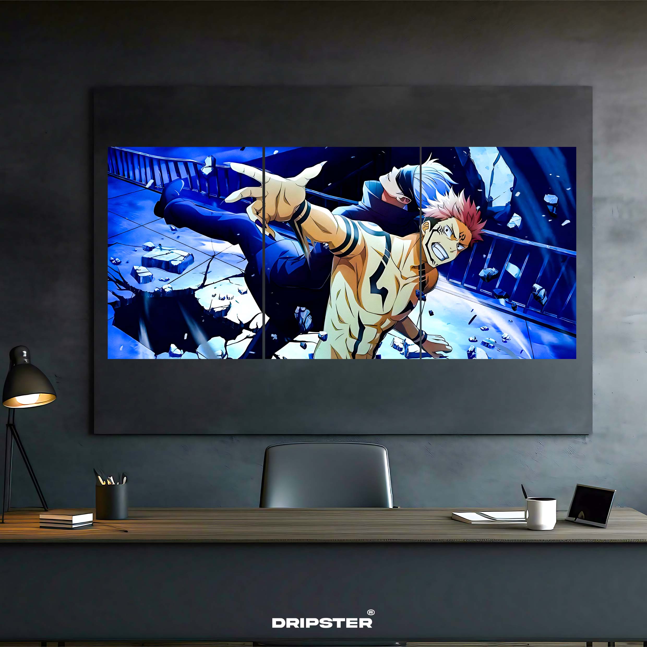 Yuji Itadori vs Sukuna Poster Set – Jujutsu Kaisen 3-Piece Wall Art ...